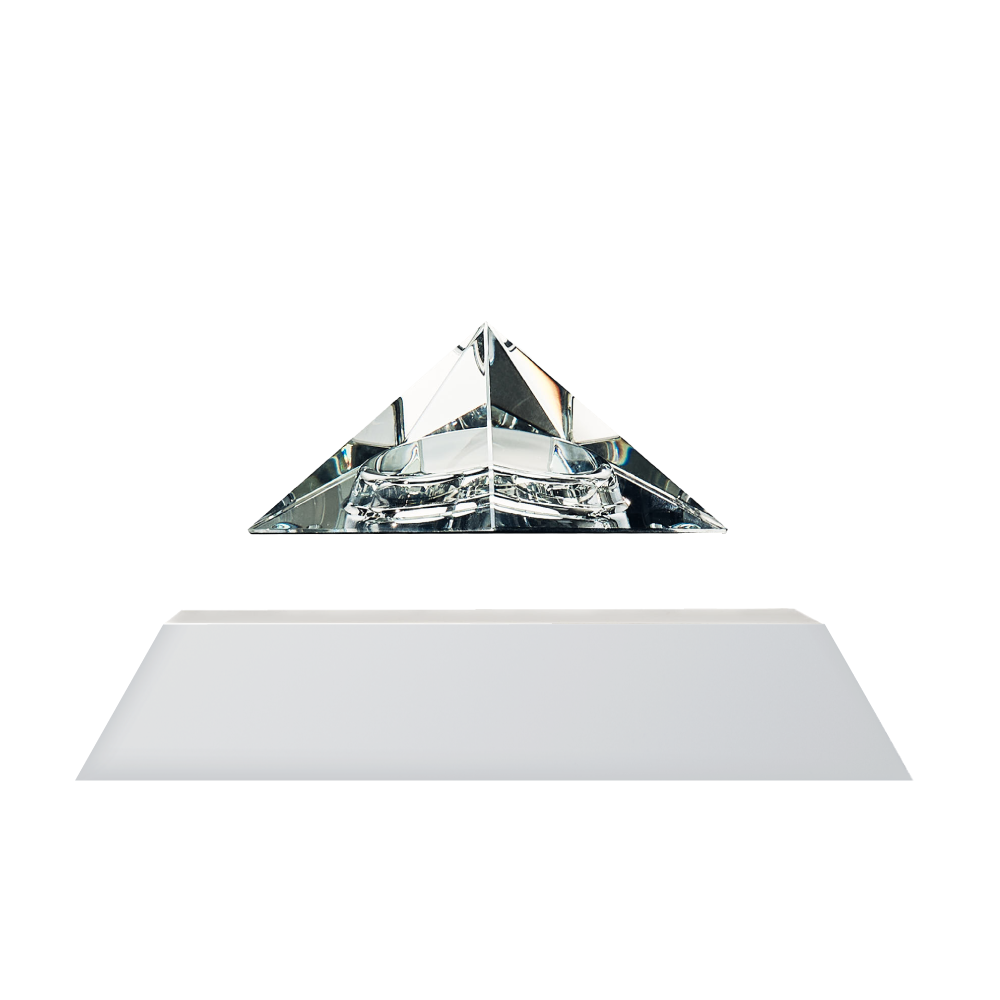 Levitating Crystal Pyramid by Flyte